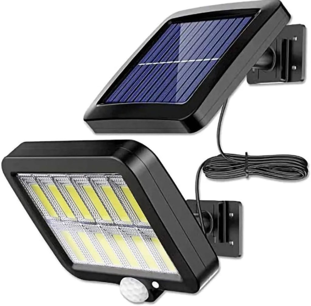 Foco Solar 12 Placas COB con Panel Independiente - Mi Rincón Solar
